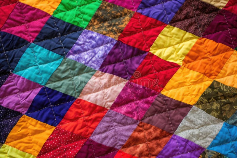 Colored quilt blocks stock photo. Image of flowers, pinks - 55525058