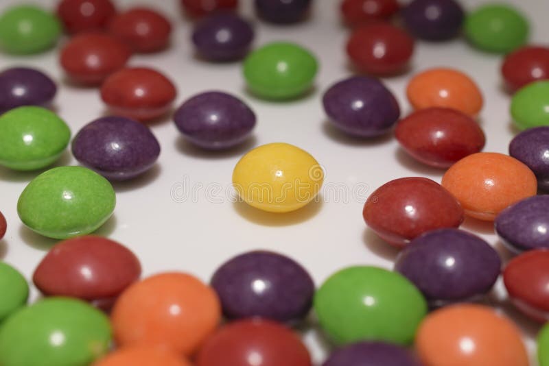 Close-up with Multi-colored, Round Sweets. Stock Image - Image of ball ...