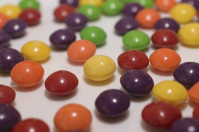 Close-up with Multi-colored, Round Sweets. Stock Photo - Image of food ...