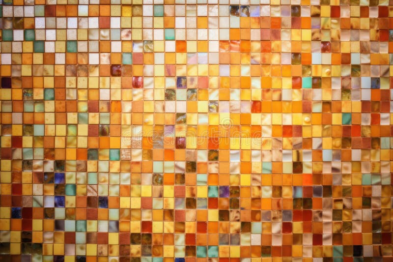 Close Up of Multi Coloured Mosaic Background, Created Using Generative ...