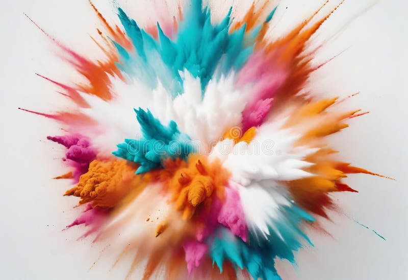 Close Up of Multi Coloured Powder Stock Illustration - Illustration of ...