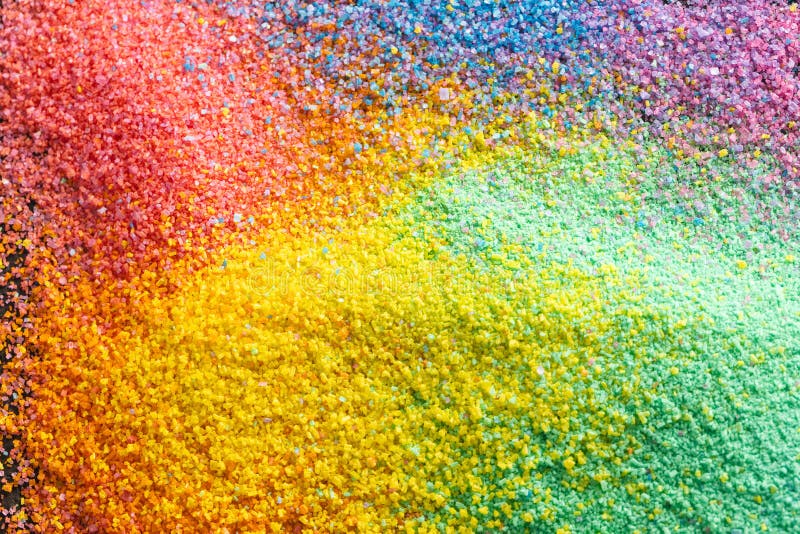 Close Up of Multi Coloured Sand Grains and Copy Space Background Stock ...