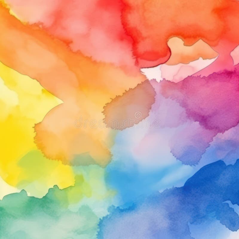 Close Up of Multi Coloured Watercolour Paints Background, Created Using ...