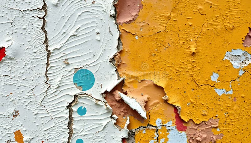 Abstract Multi-Layered Paint Texture with Contrasting Colors Stock ...
