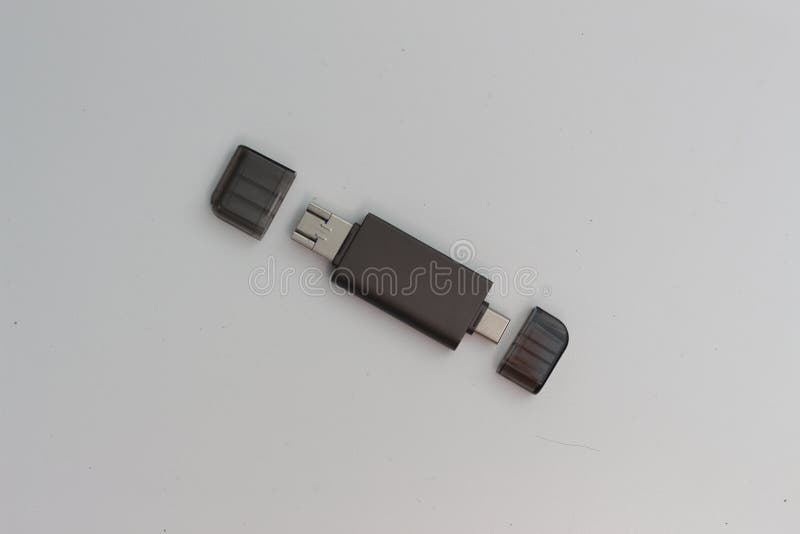 A Close Up of Multifunction USB OTG Adapter Stock Photo - Image of ...