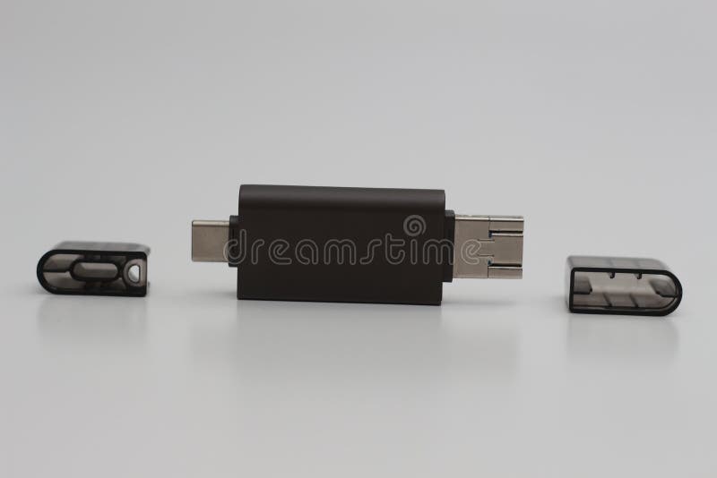 A Close Up of Multifunction USB OTG Adapter Stock Image - Image of ...