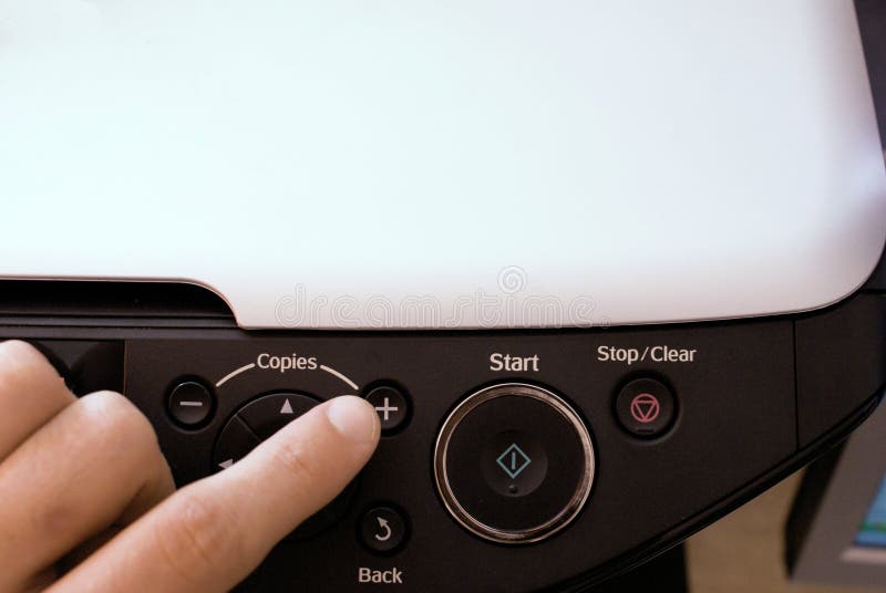 Printer Start Button stock image. Image of modern, computer - 4121485