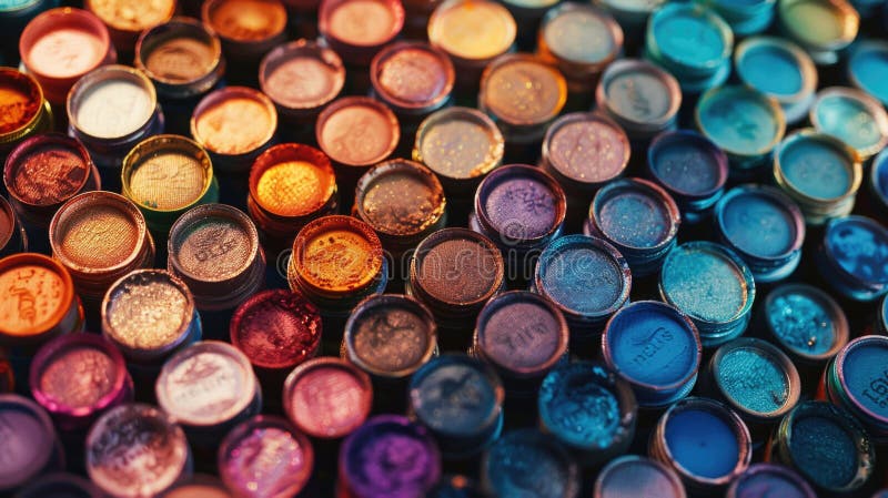 Close Up of Multiple Colors of Paint, Perfect for Design Projects Stock ...