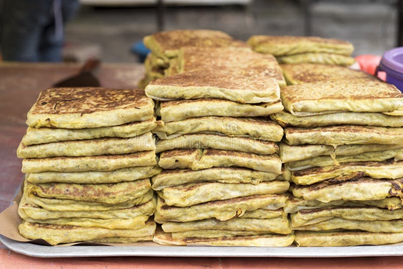 Close up of murtabak stock photo. Image of street, iftar - 93633966