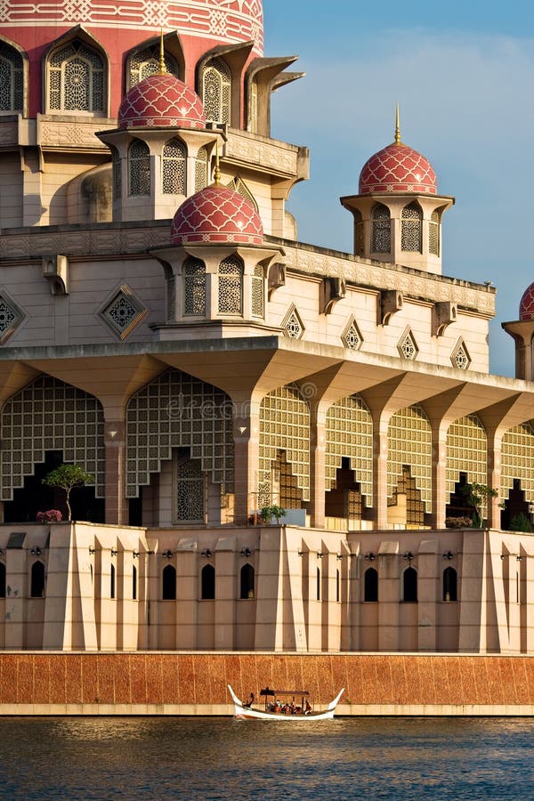 Close up of muslim mosque stock photo. Image of lake, putra - 8013016