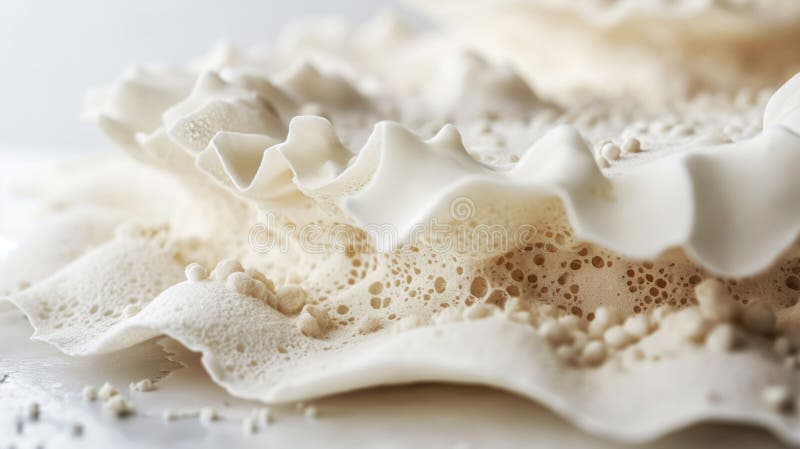 Close-up of Mycelium Packaging Showcasing Eco-friendly and Compostable ...