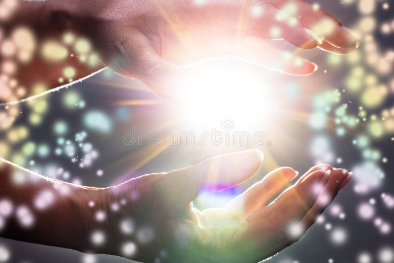 Mysterious Power in the Hands Stock Photo - Image of gesture, care ...