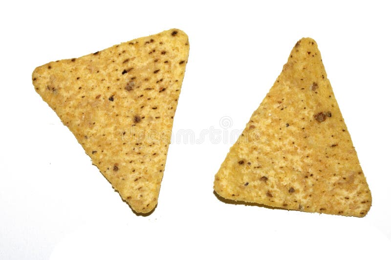 Close Up of Nacho Corn Crisp Chip Triangle Shape Snack Stock Image ...