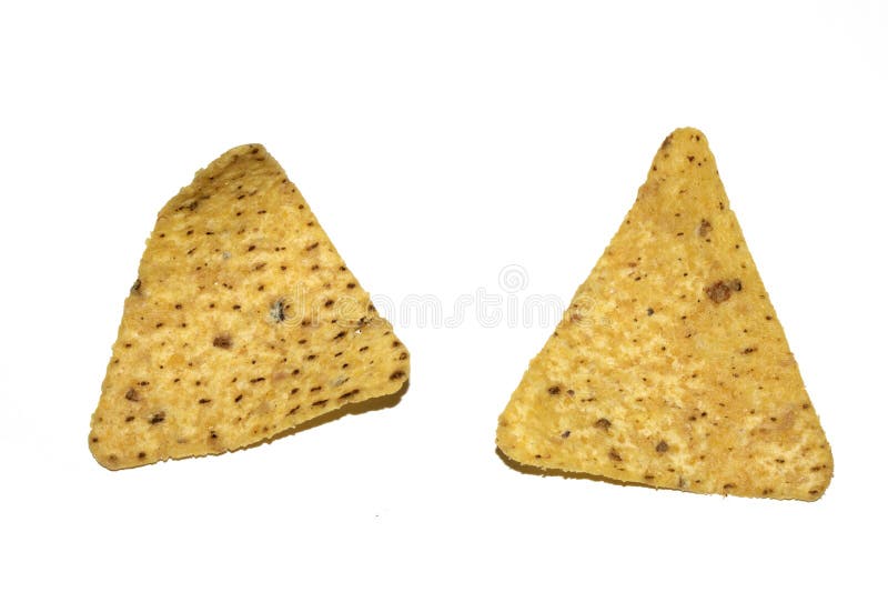 Close Up of Nacho Corn Crisp Chip Triangle Shape Snack Stock Image ...