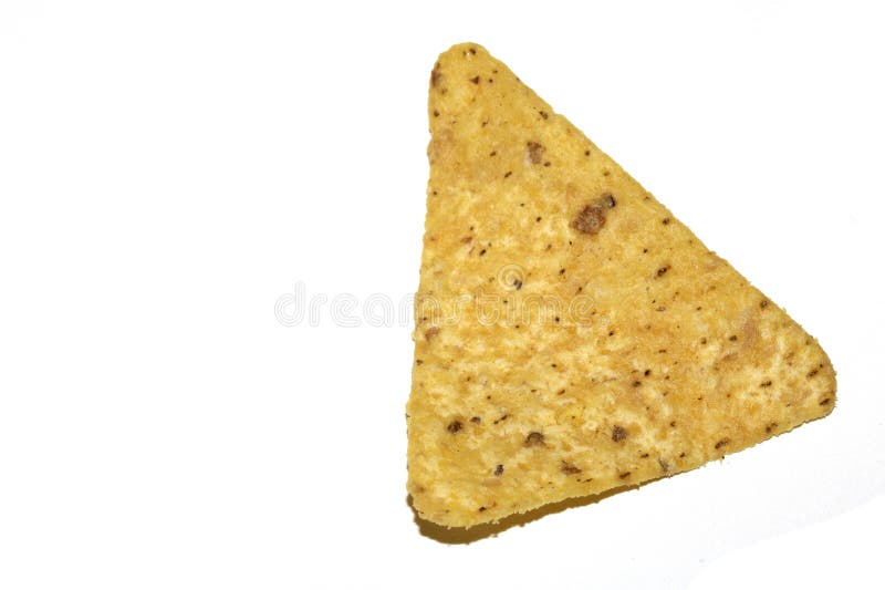 Close Up of Nacho Corn Crisp Chip Triangle Shape Snack Stock Image ...