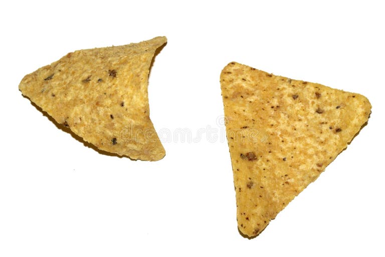 Close Up of Nacho Corn Crisp Chip Triangle Shape Snack Stock Image ...