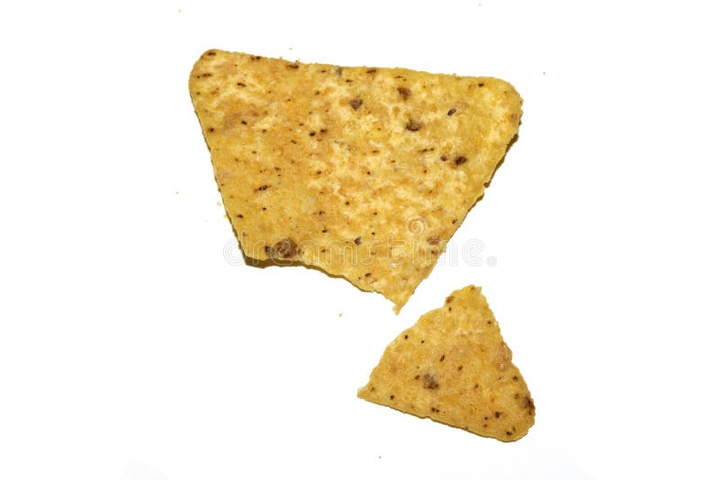 Close Up of Nacho Corn Crisp Chip Triangle Shape Snack Stock Image ...