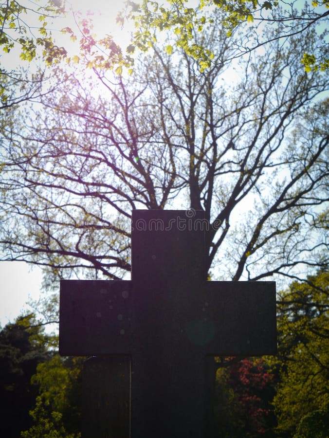 Close Up of a Nameless Grave Stone Stock Photo - Image of woodland ...
