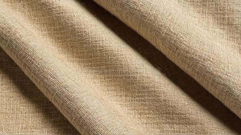 Close-up of Natural Burlap Fabric Texture with Rustic Patterns and ...
