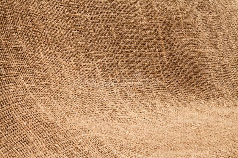 Close-up of Natural Burlap Hessian Sacking. Background Texture U Stock ...