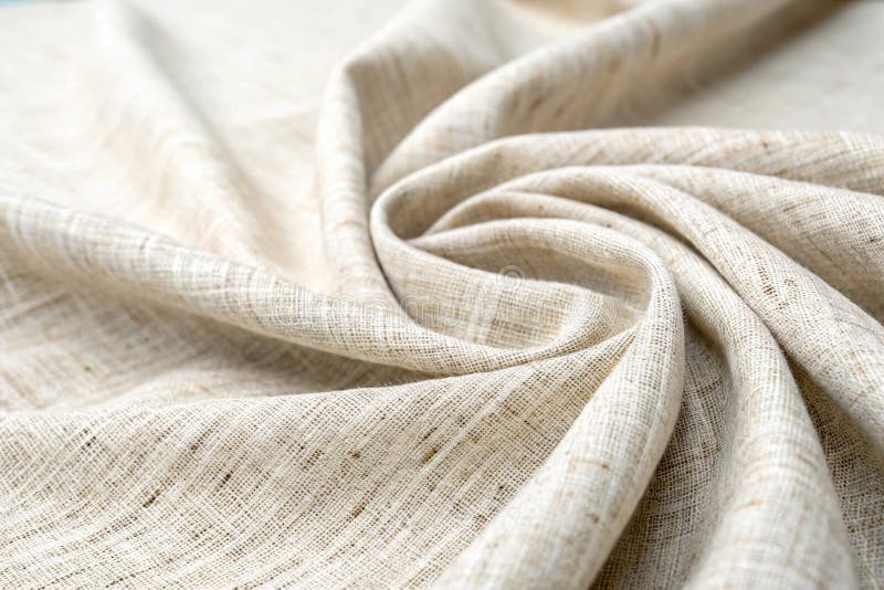 Close-Up of Natural Linen Texture for Background Stock Illustration ...