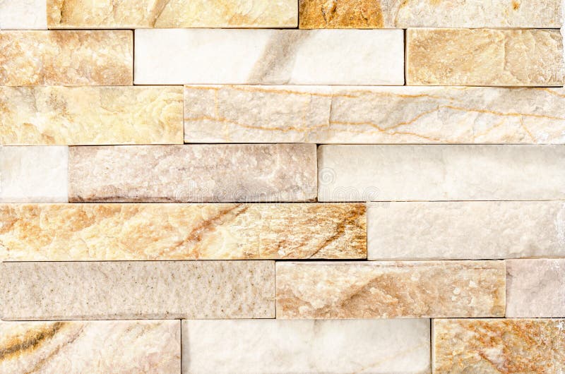 Natural Stone Cladding Mosaic Tile Wall . Stock Image - Image of ...