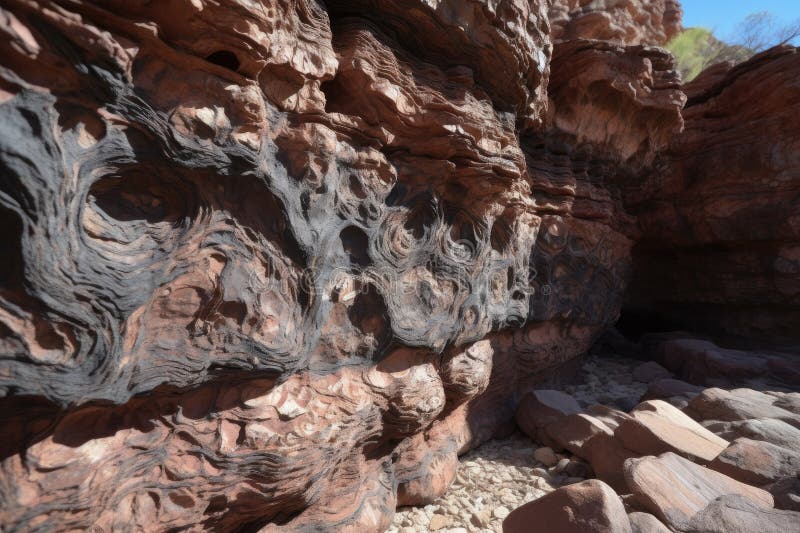 Close-up of Natural Rock Formation, with Intricate Details Visible ...