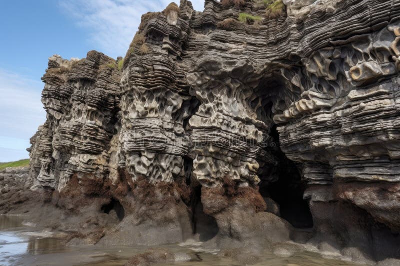 Close-up of Natural Rock Formation, with Intricate Details Visible ...