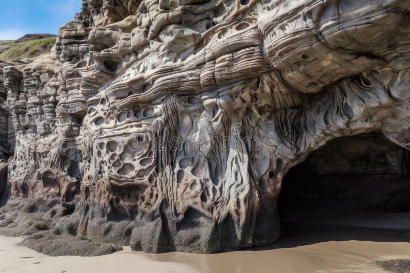 Close-up of Natural Rock Formation, with Intricate Details Visible ...
