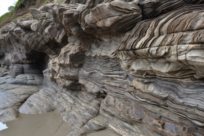 Close-up of Natural Rock Formation, with Intricate Textures and ...