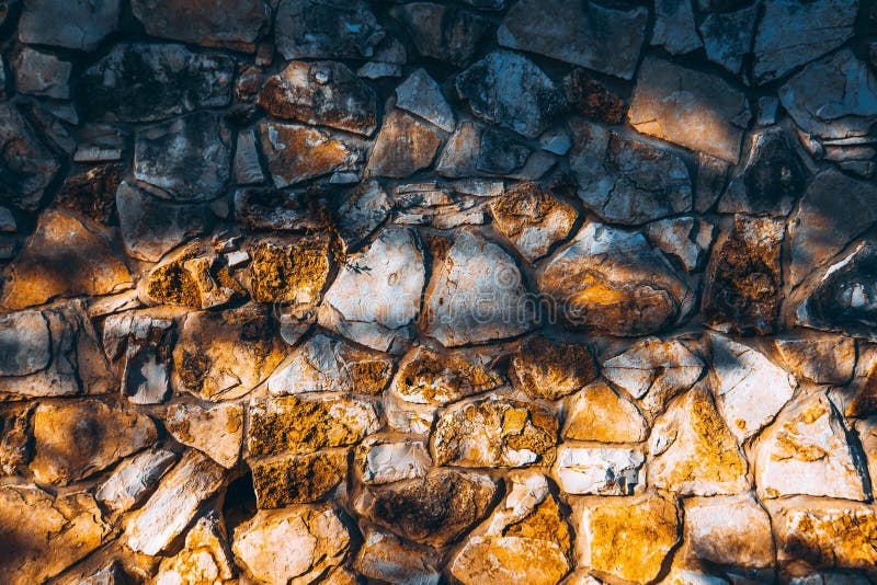 Close Up of Natural Stone Wall. Stone Wall Texture Stock Image - Image ...