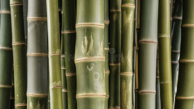 Close Up of the Natural Texture of Bamboo Wood Stock Illustration ...