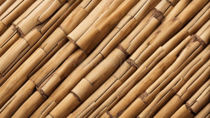 Close Up of the Natural Texture of Bamboo Wood Stock Illustration ...