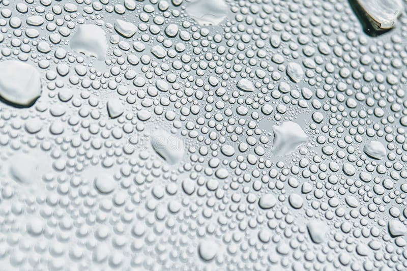 Close Up of Natural Water Drops on Glass Texture Stock Photo - Image of ...