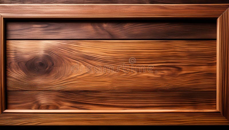 Close-up of Natural Wood Texture in Rectangular Wooden Frame Stock ...