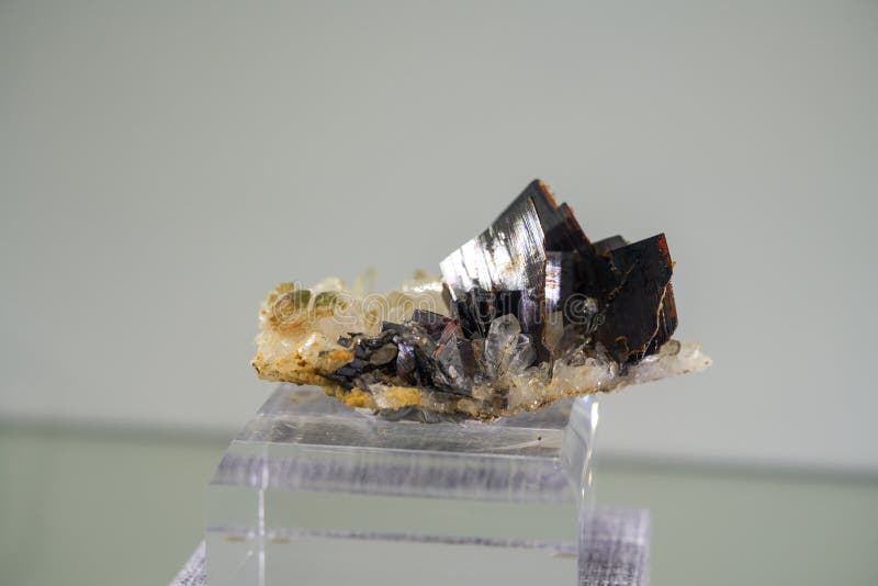 Closeup of Naturally Occurring Rare Blue Crystalline Ore Stock Photo ...