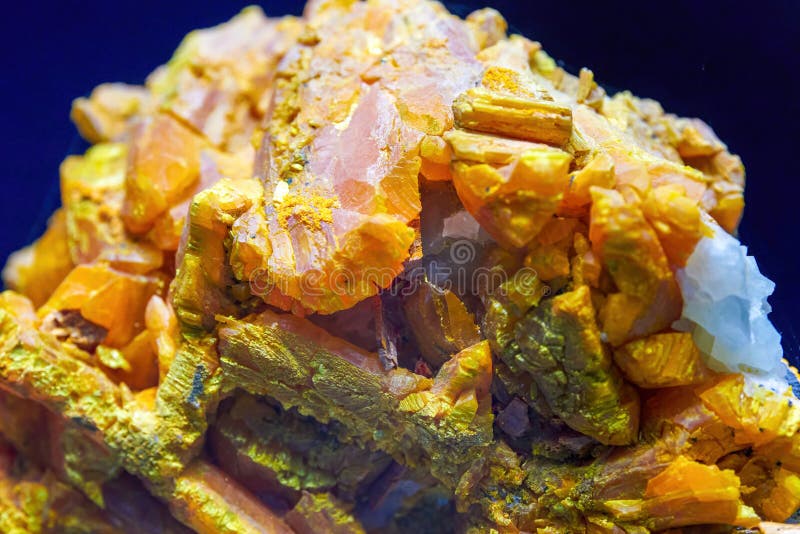 Close-up of Naturally Occurring Rare Crystalline Ore Stock Image ...