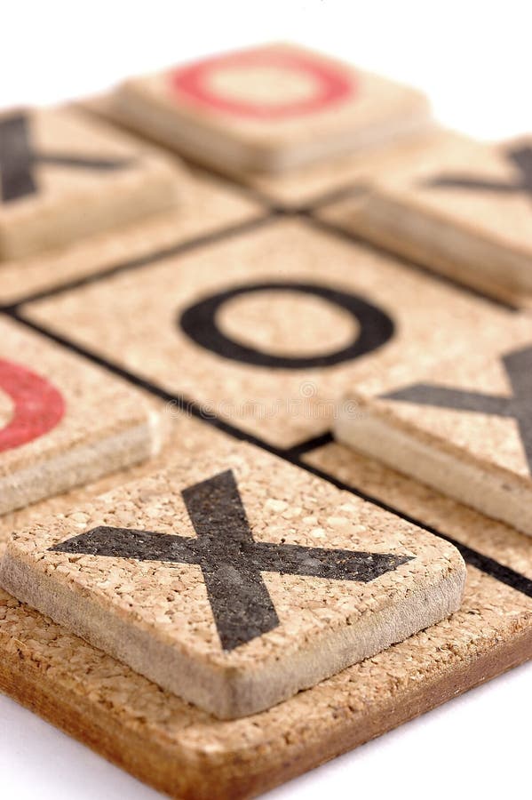 A Close Up of Naughts and Crosses Stock Image - Image of diagonal ...