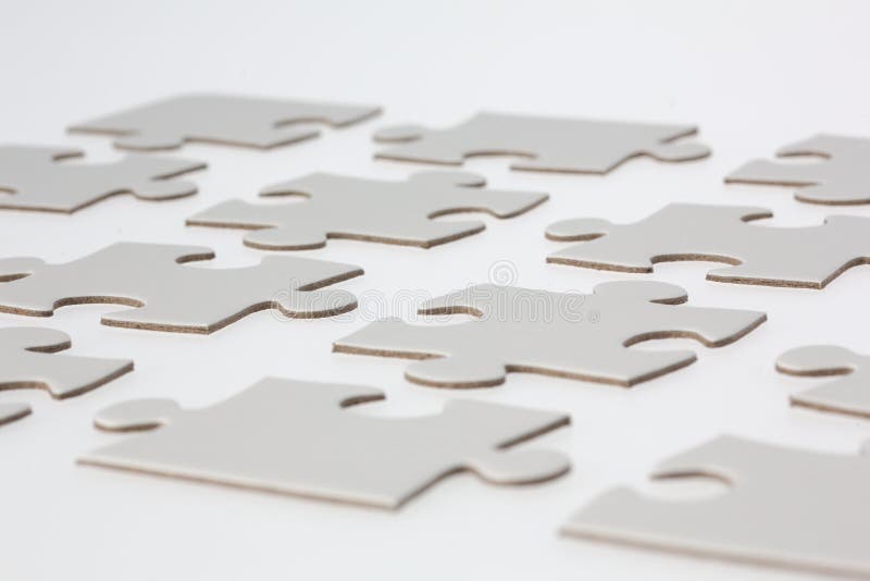 Blank Jigsaw Puzzle Pieces stock image. Image of teamwork - 29855187