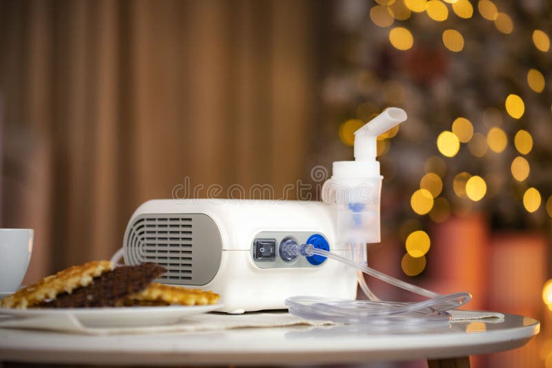 Close Up of a Nebulizer on a Coffee Table Stock Image - Image of ...