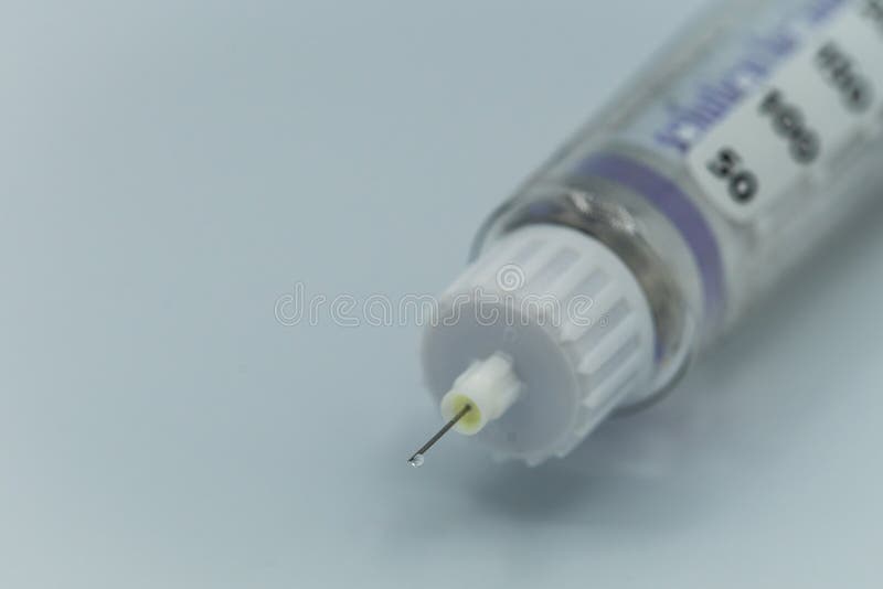 A Close Up of the Needle of an Insulin Pen or Insulin Injection Pen ...