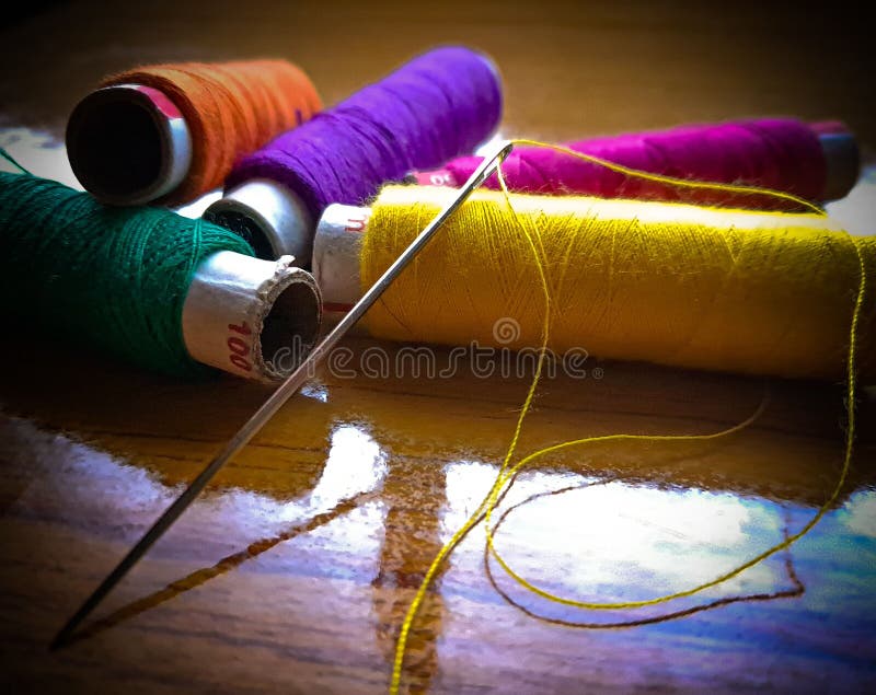 609 Different Color Spools Thread Textile Industry Background Stock ...