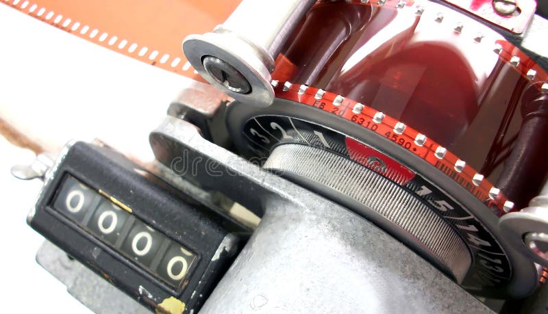 Close-up of a Negative Film 35mm Reel for Assembly in a Syncronize ...