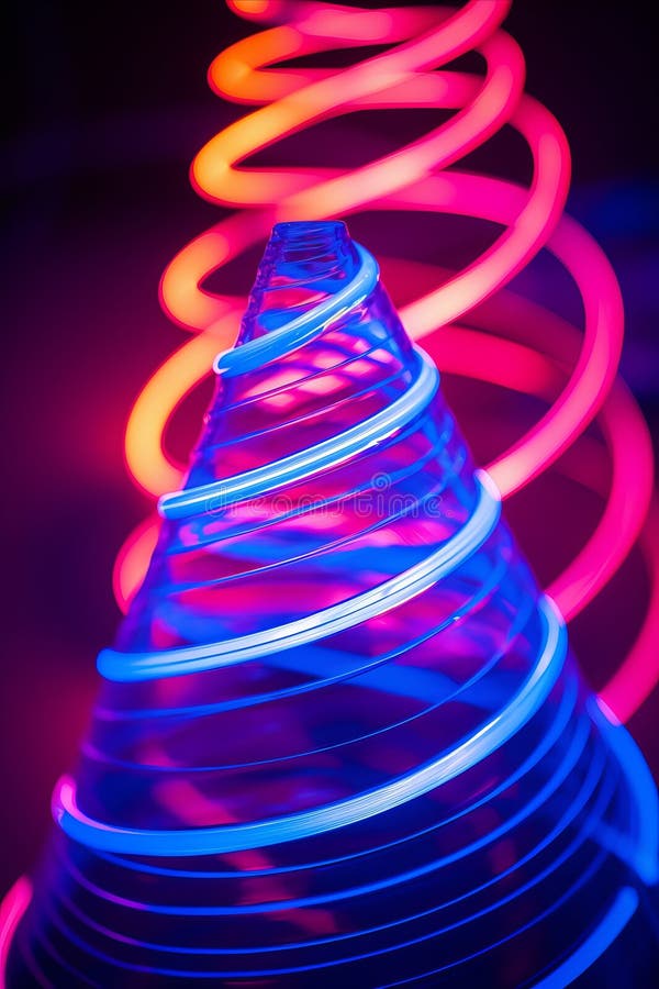 A close up of neon lights stock illustration. Illustration of night ...