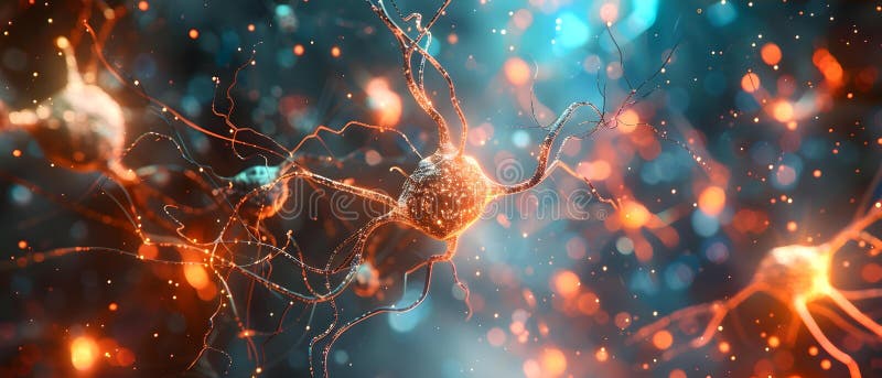 Close-up of Nerve Synapse: Revealing the Complex Network of Neuronal ...