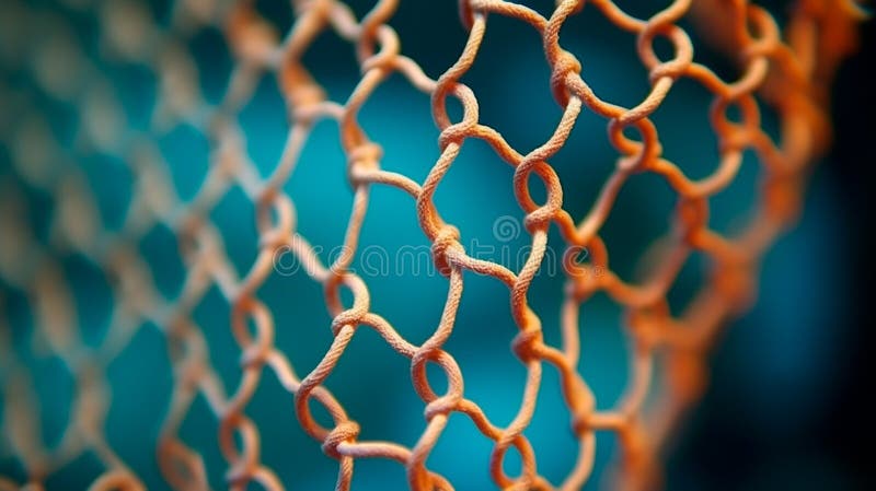 A Close Up of a Net. Generative AI Stock Illustration - Illustration of ...
