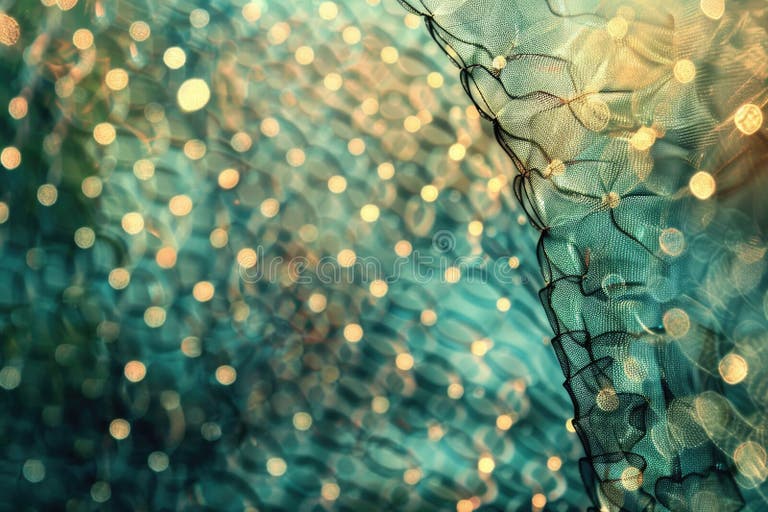 Close Up of a Net with Lights in the Background. Suitable for Various ...