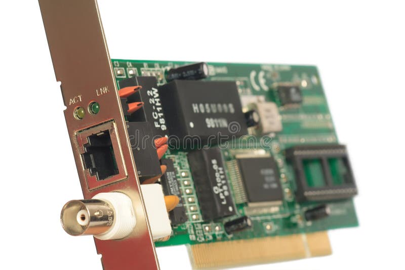 PCI network card stock photo. Image of digital, card, equipment - 1848246