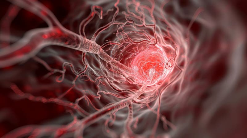 Close-up of a Neuron Network in the Human Brain, Showing Intricate ... Close-up of a Neuron Network in the Human Brain, Showing Intricate ...