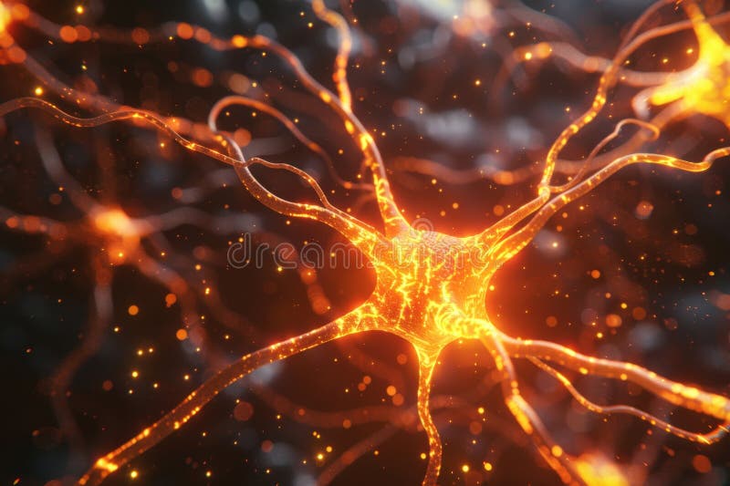 Close Up of Neurons Connecting and Sparking, Visualizing Learning and ...